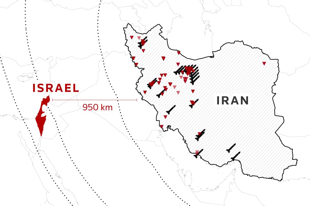 Iran’s arsenal of missiles and Israel’s defence system